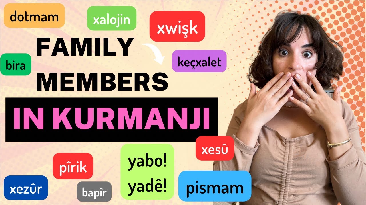 Learn Kurdish Kurmanji: Family Members Vocabulary and Greetings ...